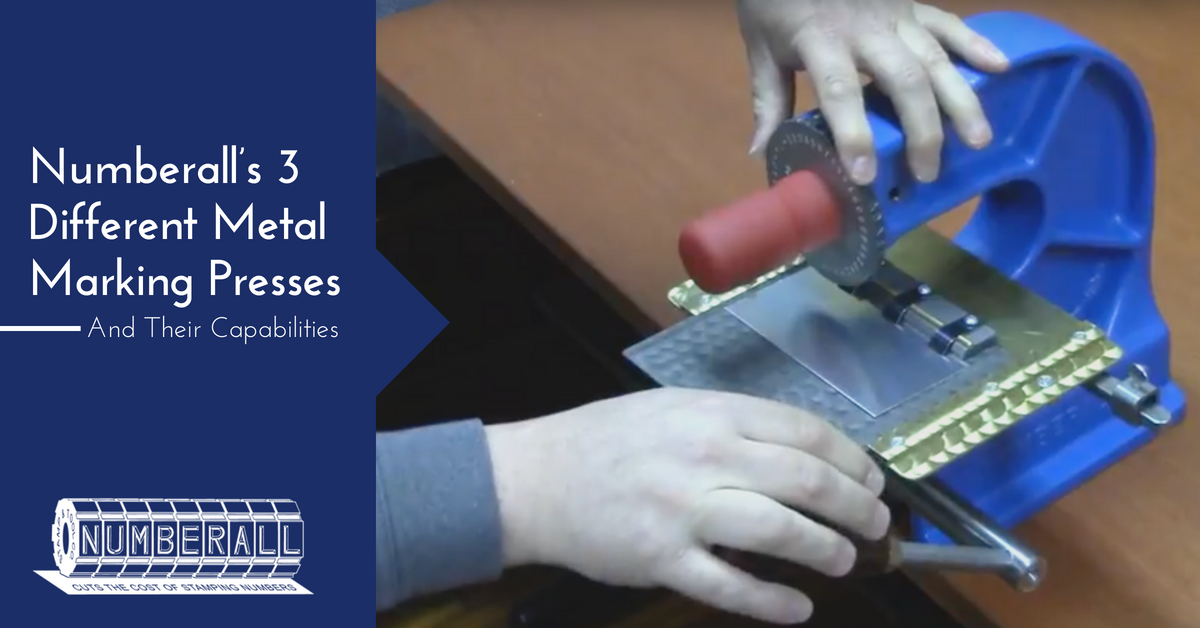 Numberall’s Metal Marking Presses and Their Capabilities